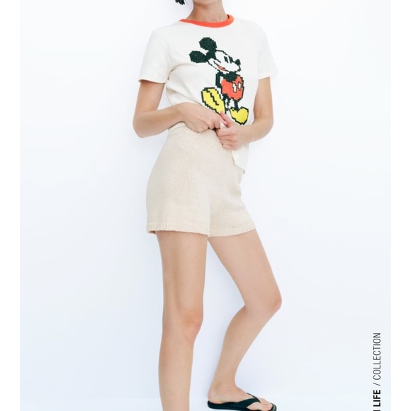Zara | Tops | Nwt Zara Mickey Mouse Disney T Shirt | Poshmark